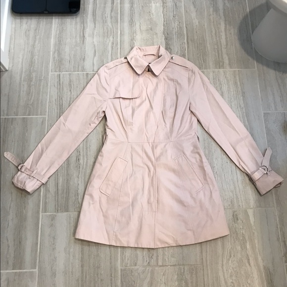 Express | Jackets & Coats | Express Pink Trench Coat | Poshmark